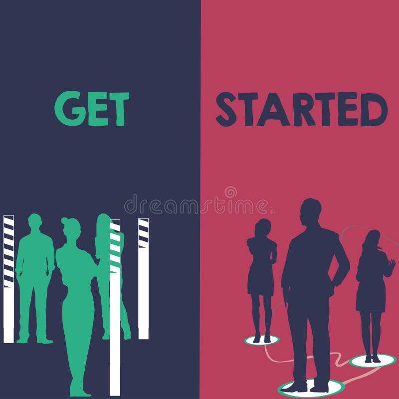 Text Showing Inspiration Get Started. Business Overview To Begin ...