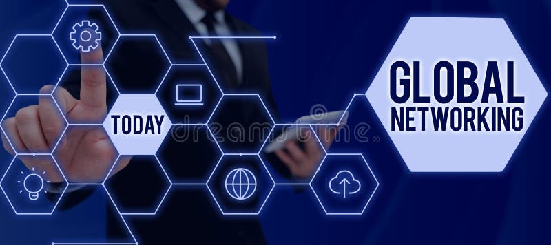 Text Showing Inspiration Global NetworkingCommunication Network Which ... Text Showing Inspiration Global NetworkingCommunication Network Which ...
