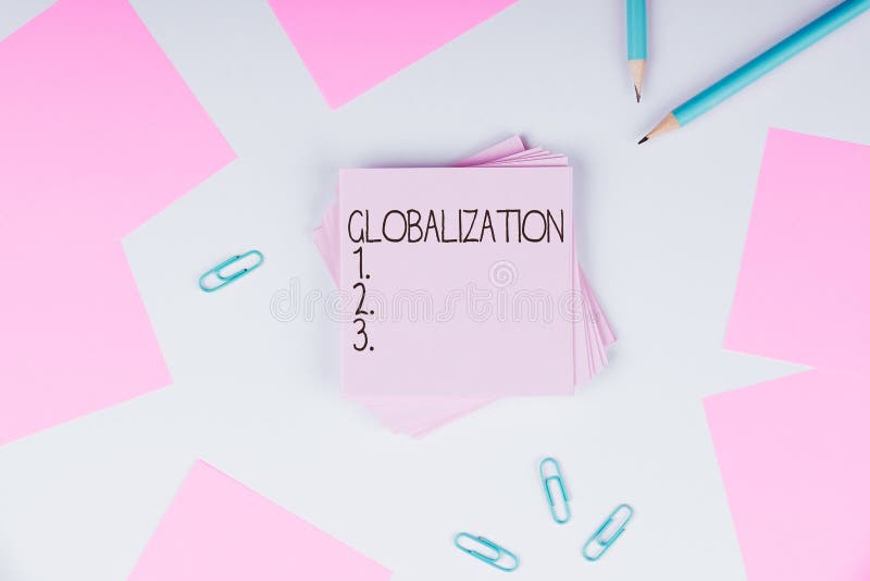 Text Showing Inspiration Globalization. Word for Development of an ... Text Showing Inspiration Globalization. Word for Development of an ...