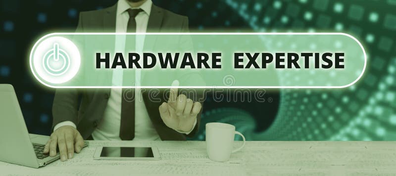 Text Showing Inspiration Hardware Expertise. Business Approach Machines ...