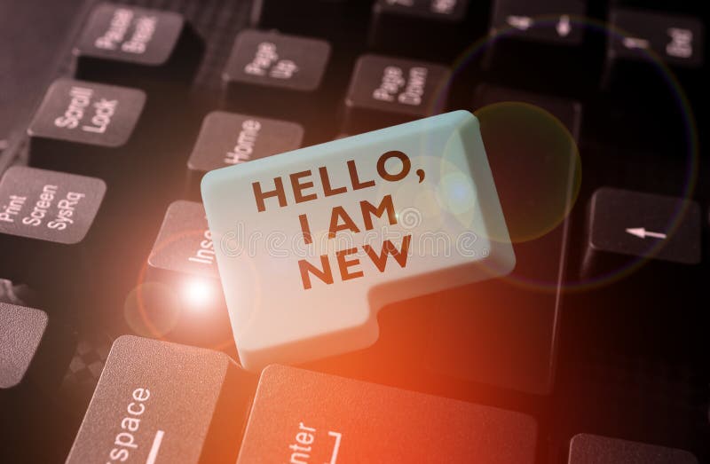 Text Showing Inspiration Hello, I am New. Business Showcase Introducing ... Text Showing Inspiration Hello, I am New. Business Showcase Introducing ...