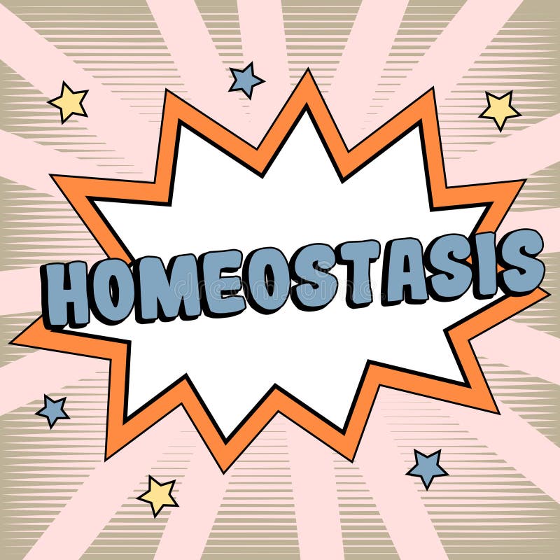 Hand Writing Sign Homeostasis. Business Showcase the Tendency Toward a ...