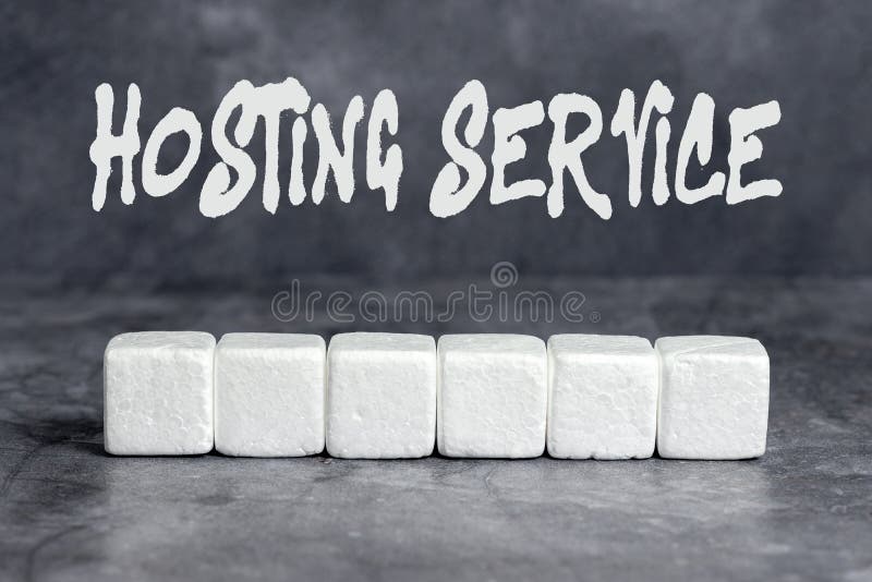 Text Showing Inspiration Hosting Service. Concept Meaning Provides ...