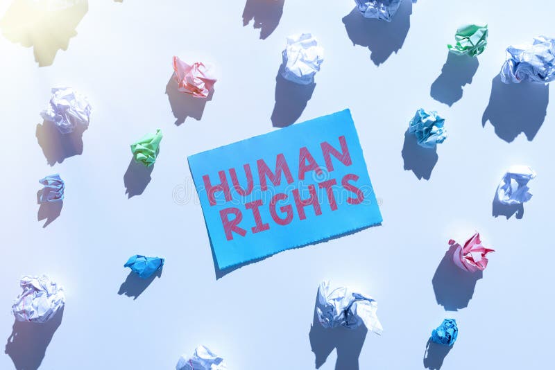 Text Showing Inspiration Human Rights. Word for Moral Principles ... Text Showing Inspiration Human Rights. Word for Moral Principles ...