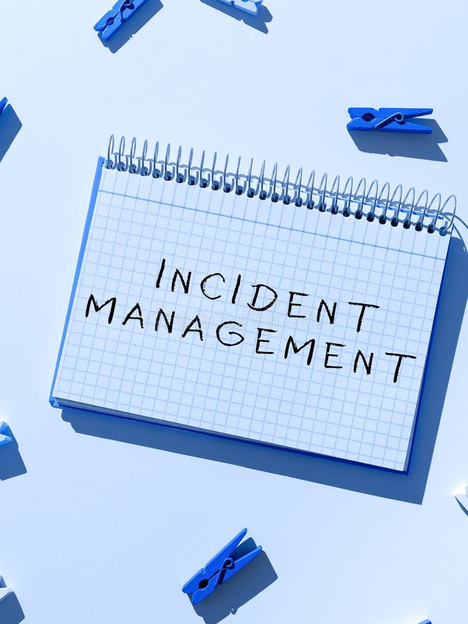 Text Showing Inspiration Incident Management. Concept Meaning Process ... Text Showing Inspiration Incident Management. Concept Meaning Process ...