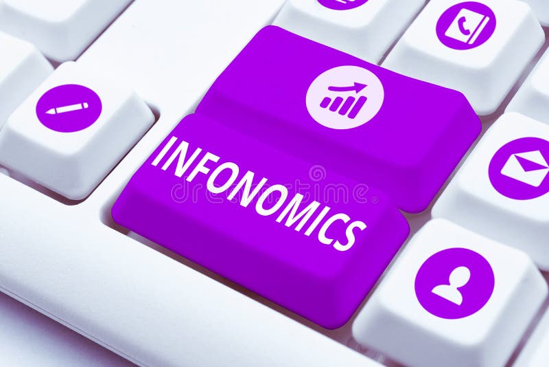 Conceptual Caption Infonomics. Internet Concept Visual Image Used To ...
