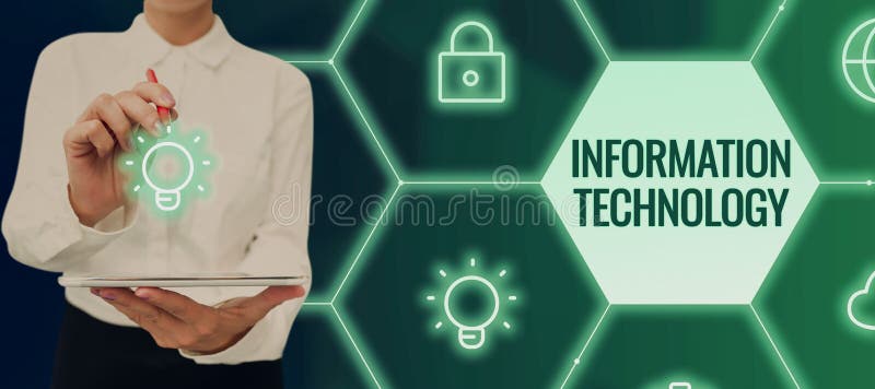 Text Showing Inspiration Information Technology. Business Idea Use ...