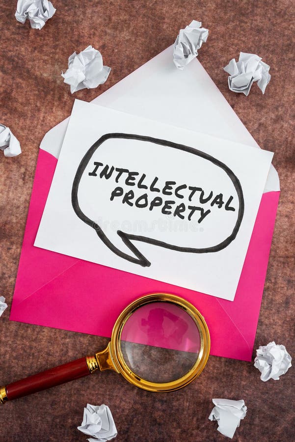 Text Showing Inspiration Intellectual Property. Word for Protect from ...