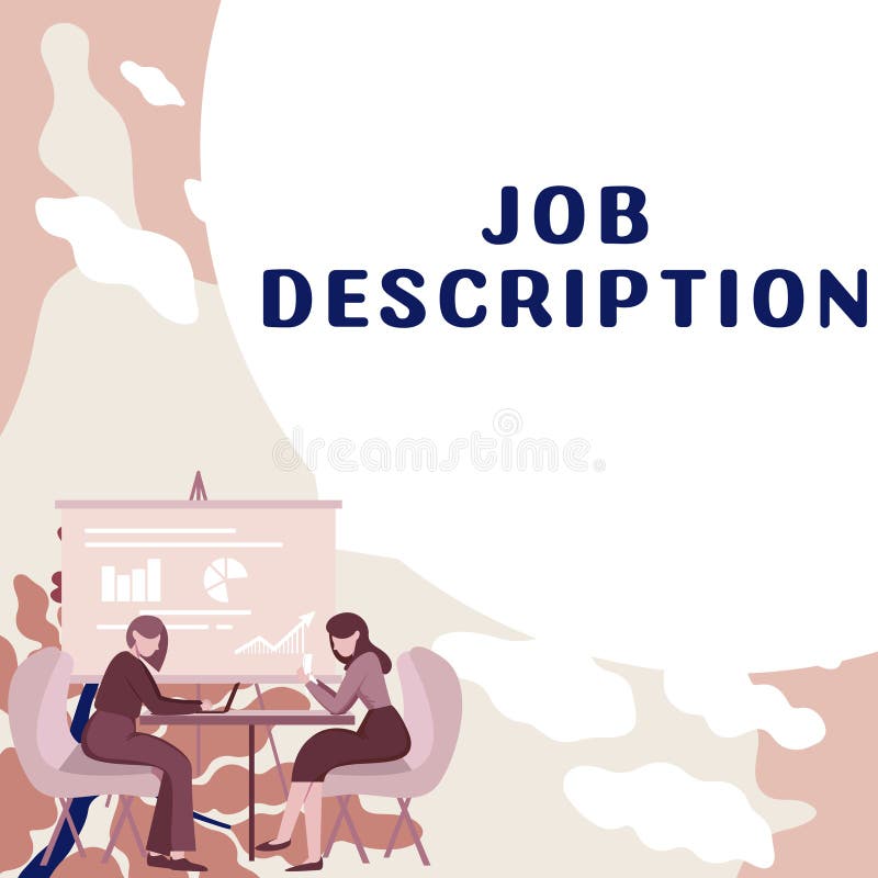 Job Description Word Cloud. Stock Illustration - Illustration of ...
