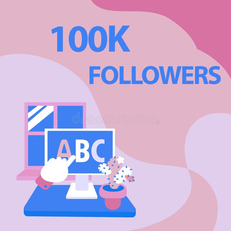 Text Showing Inspiration 100K Followers. Word Written on Number of ... Text Showing Inspiration 100K Followers. Word Written on Number of ...