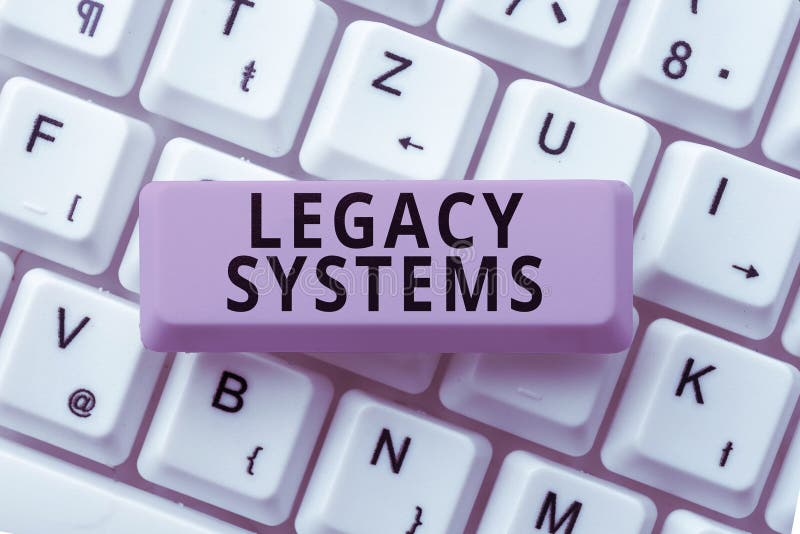 Text Showing Inspiration Legacy Systems. Internet Concept Old Method ...