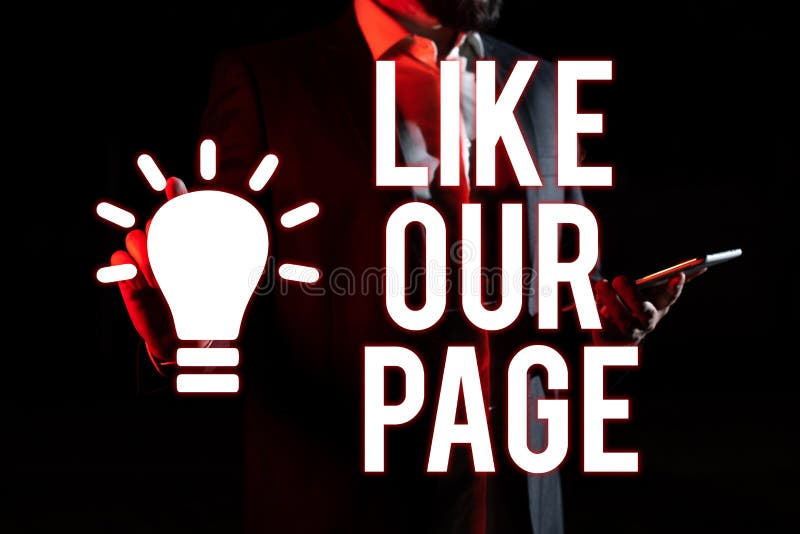 Text Showing Inspiration Like Our Page. Conceptual Photo Follow Us on ... Text Showing Inspiration Like Our Page. Conceptual Photo Follow Us on ...