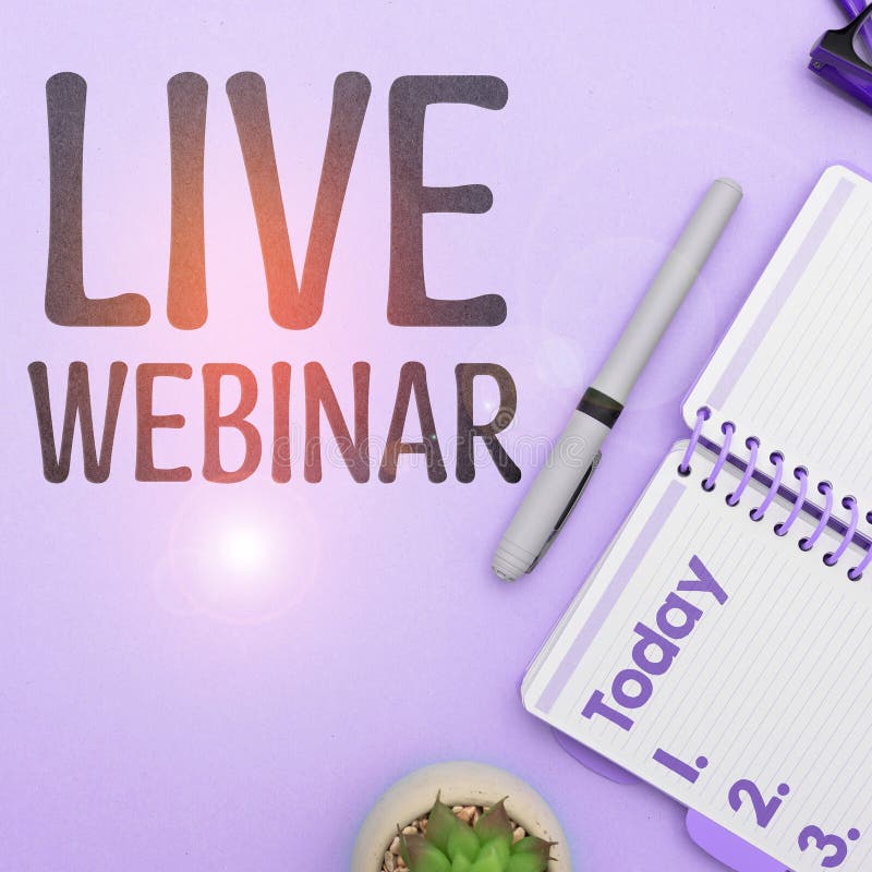 Conceptual Caption Live Webinar. Internet Concept Interactive Seminar ...