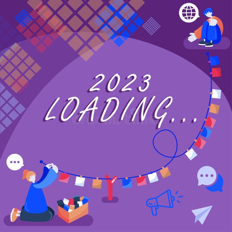 Text Showing Inspiration 2023 Loading.... Concept Meaning a Year ... Text Showing Inspiration 2023 Loading.... Concept Meaning a Year ...