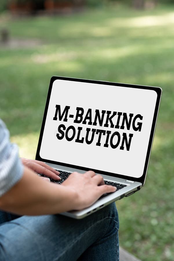 Text Showing Inspiration M Banking Solution. Word Written on Accessed ... Text Showing Inspiration M Banking Solution. Word Written on Accessed ...