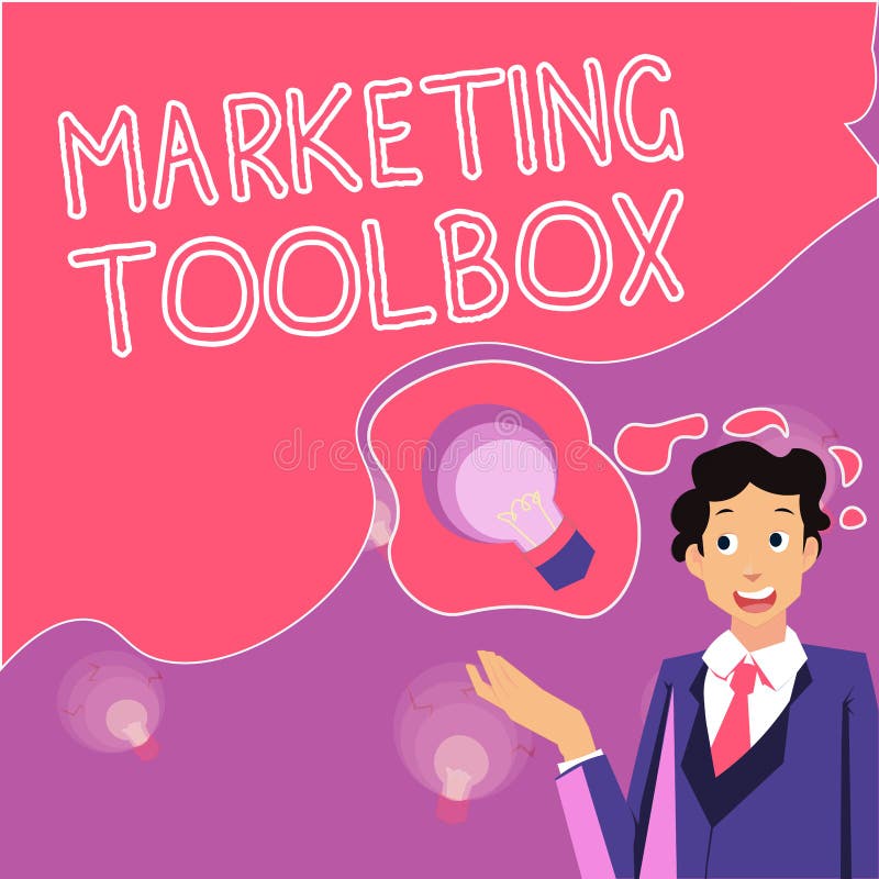 Hand Writing Sign Marketing Toolbox. Word for Means in Promoting a ... Hand Writing Sign Marketing Toolbox. Word for Means in Promoting a ...