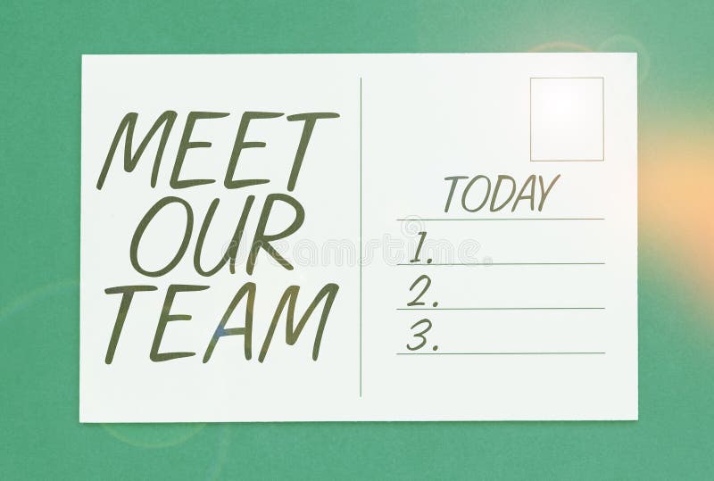 Text Showing Inspiration Meet Our Team. Word Written on Introducing ... Text Showing Inspiration Meet Our Team. Word Written on Introducing ...