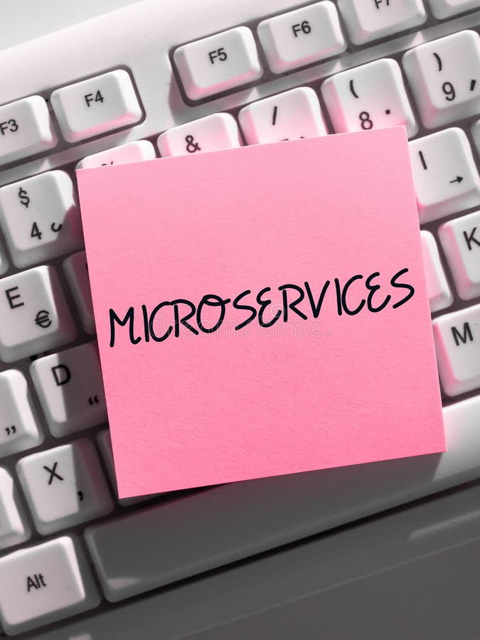 Text Showing Inspiration Microservices. Business Idea Software ... Text Showing Inspiration Microservices. Business Idea Software ...
