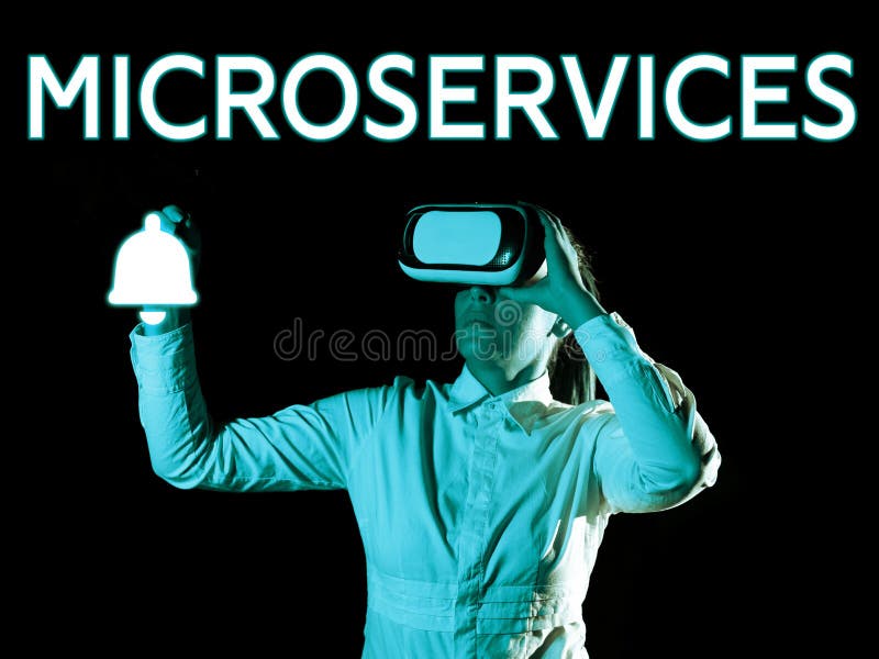 Text Showing Inspiration Microservices. Word for Software Development ... Text Showing Inspiration Microservices. Word for Software Development ...