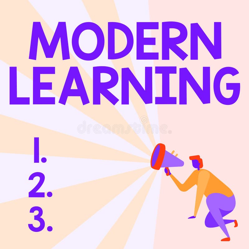 Text Showing Inspiration Modern Learning. Concept Meaning Flexible and ...