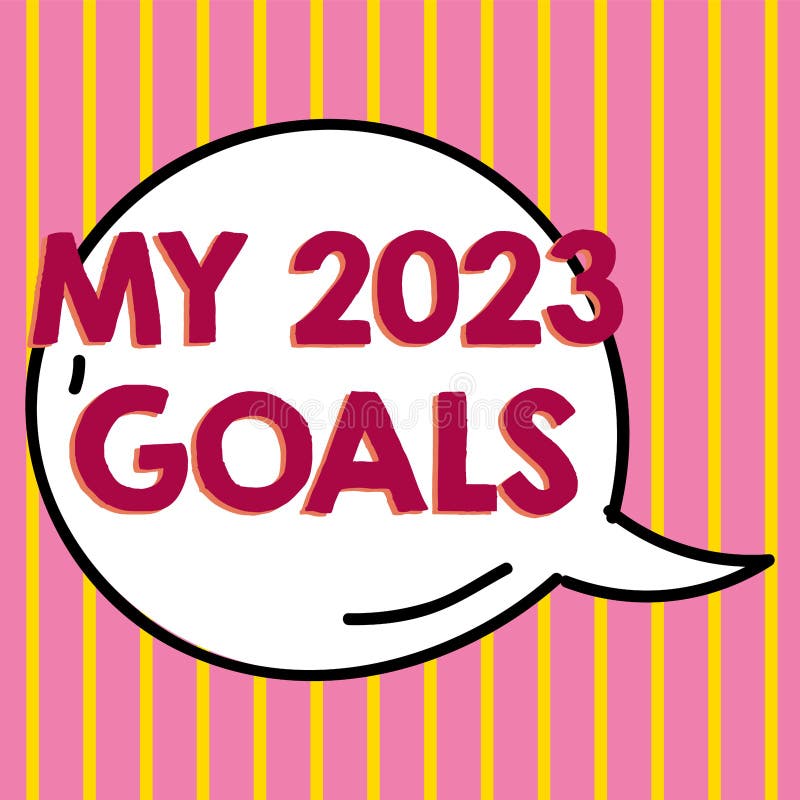 Text Showing Inspiration My 2023 Goals. Business Approach Setting Up ... Text Showing Inspiration My 2023 Goals. Business Approach Setting Up ...