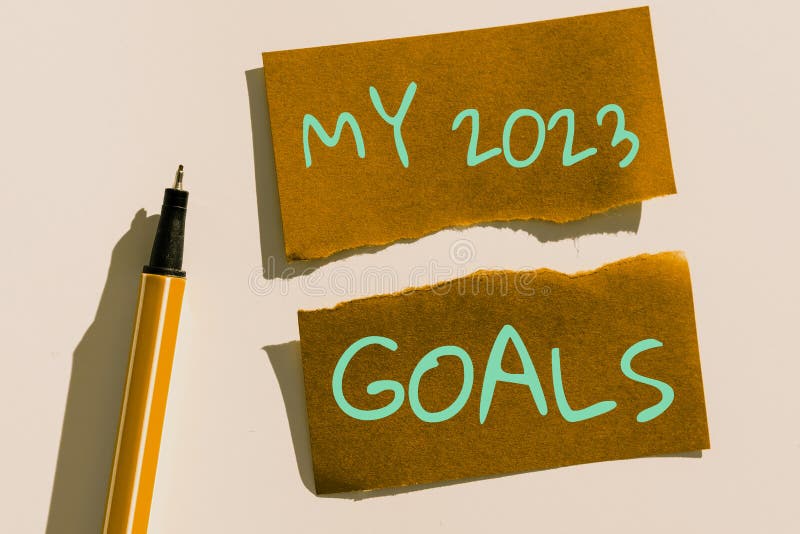 Conceptual Caption My 2023 Goals. Word for Setting Up Personal Goals or ... Conceptual Caption My 2023 Goals. Word for Setting Up Personal Goals or ...