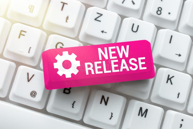 Text Showing Inspiration New Release. Word for Announcing Something ...