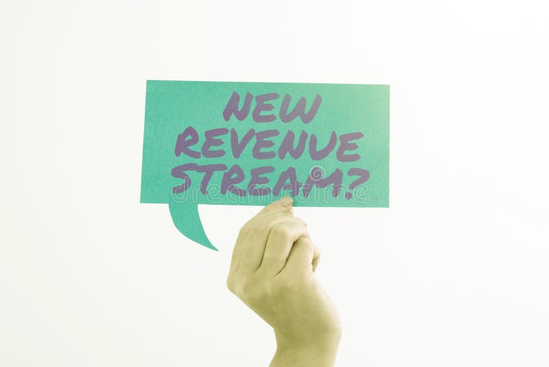 Conceptual Caption New Revenue Stream Question. Business Approach ...