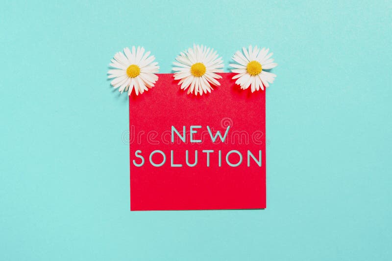 Text Showing Inspiration New Solution. Business Overview Modern ...