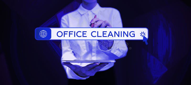 Text Showing Inspiration Office Cleaning. Internet Concept the Action ...
