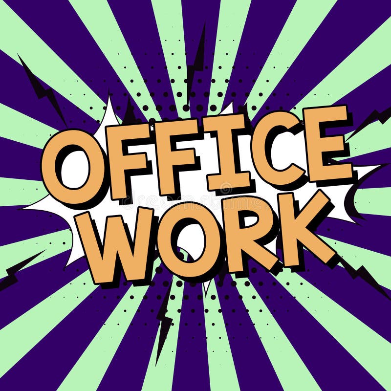 Text Showing Inspiration Office Work. Conceptual Photo a Work that ...