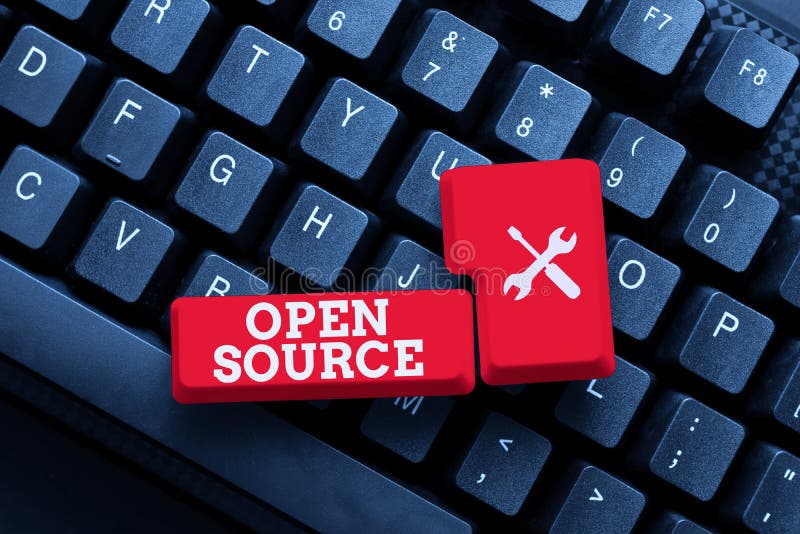 Text Showing Inspiration Open Source Word Written On Contains The Source Code That Can Be