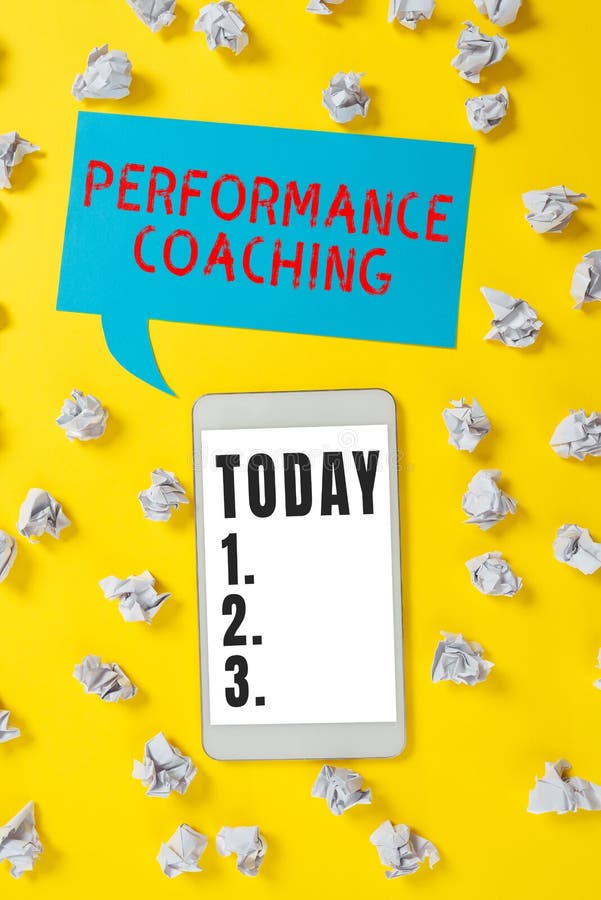 Text Showing Inspiration Performance Coaching. Internet Concept ...