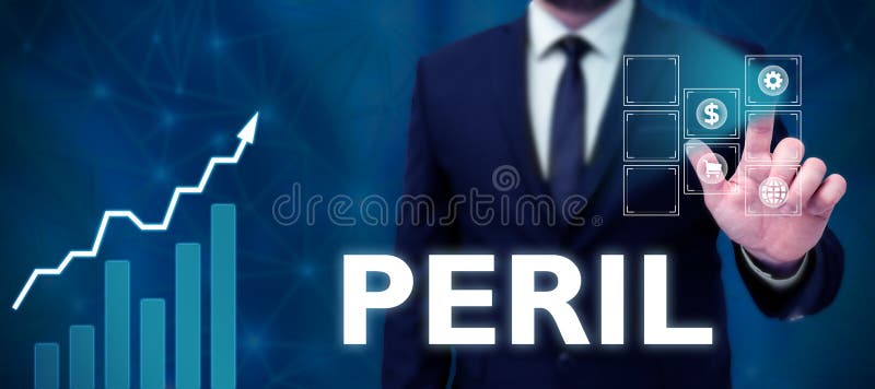 Text Showing Inspiration Peril. Business Concept Indicates Something ...