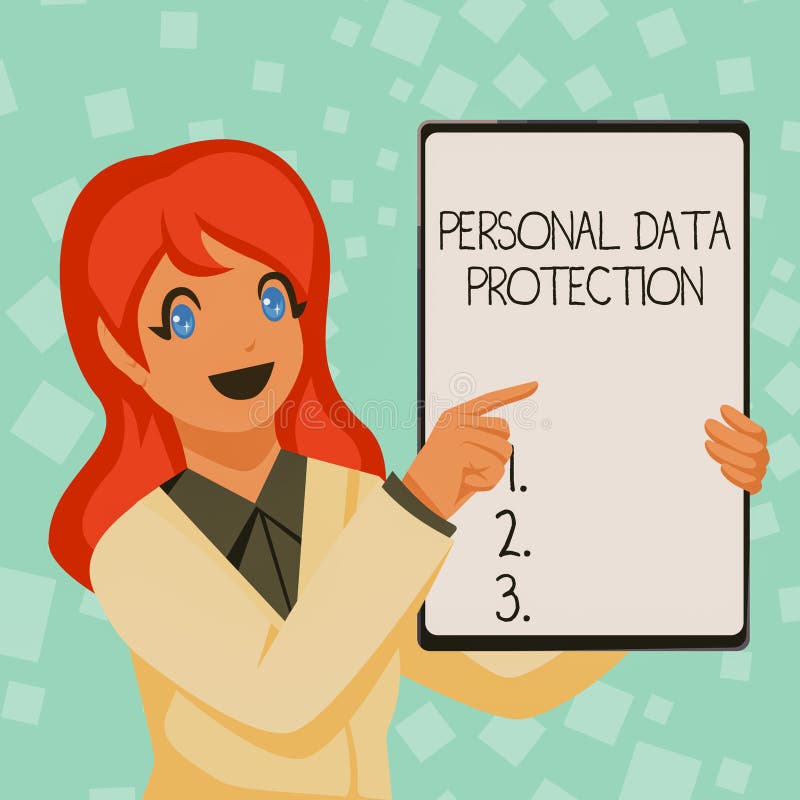 Text Showing Inspiration Personal Data Protection. Business Concept ...