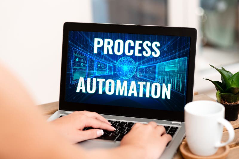 Text Showing Inspiration Process Automation. Business Overview ...