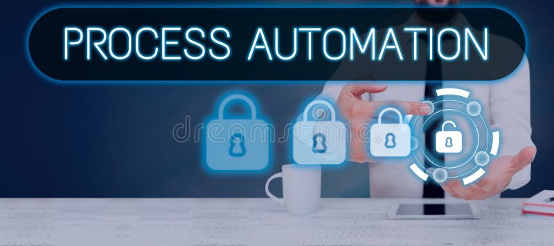 Text Showing Inspiration Process AutomationTransformation Streamlined ...