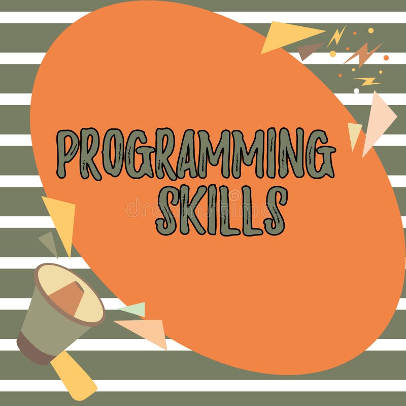 Text Showing Inspiration Programming Skills. Word for Skills Vital To Write a Program so ...