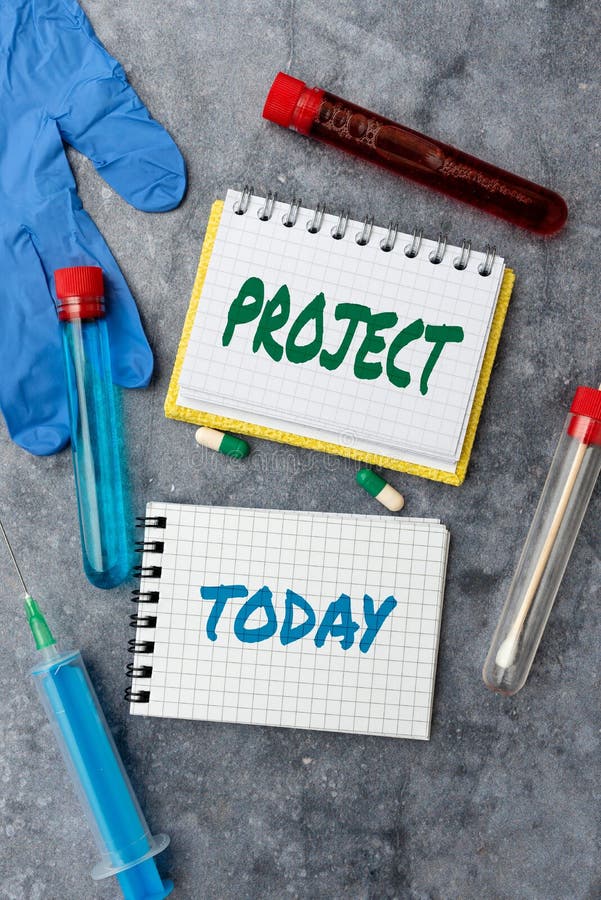 Text Showing Inspiration Project. Business Approach Planned Work ...