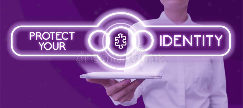 Text Showing Inspiration Protect Your Identity. Business Idea Secure ... Text Showing Inspiration Protect Your Identity. Business Idea Secure ...