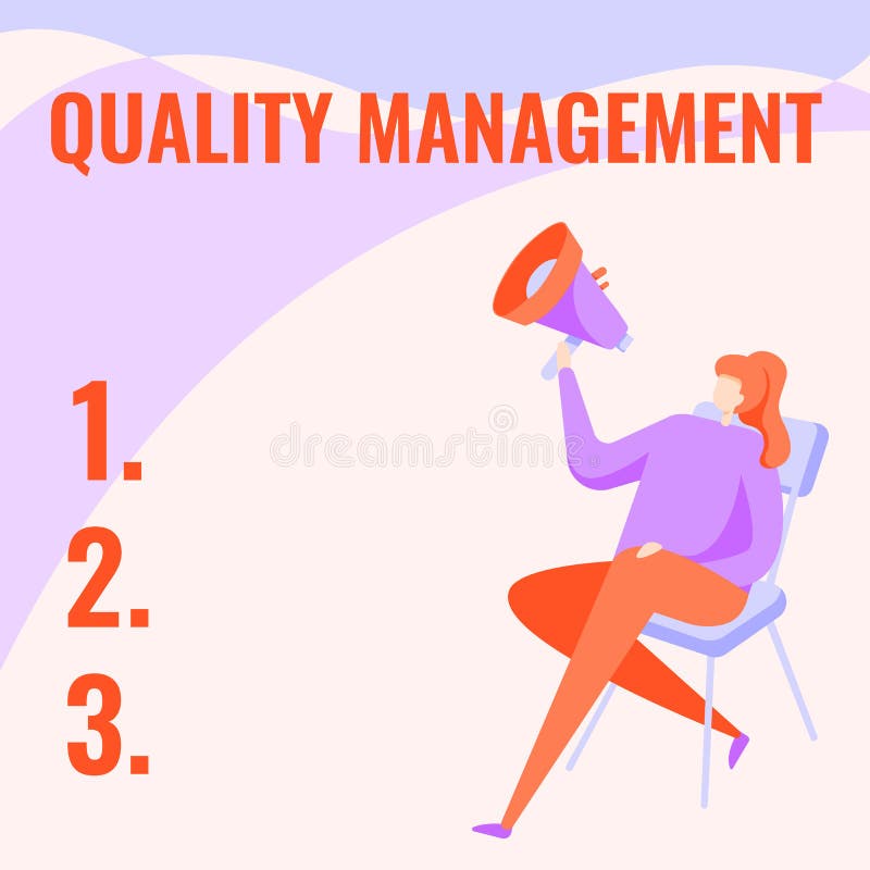 Text Showing Inspiration Quality Management. Internet Concept Act of ...