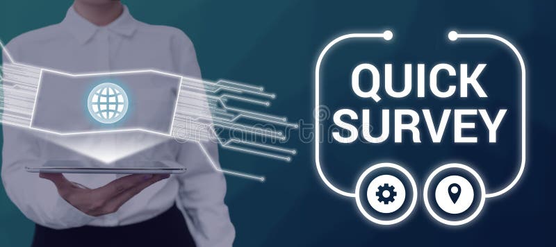 Text Caption Presenting Quick Survey. Concept Meaning Conduct Fast ...