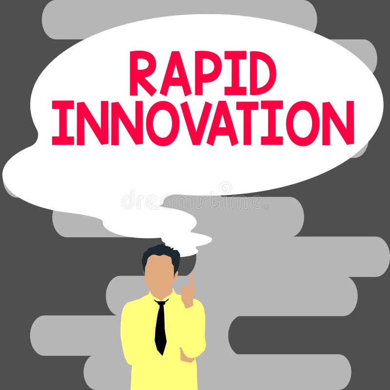Text Caption Presenting Rapid Innovation. Word Written on ...