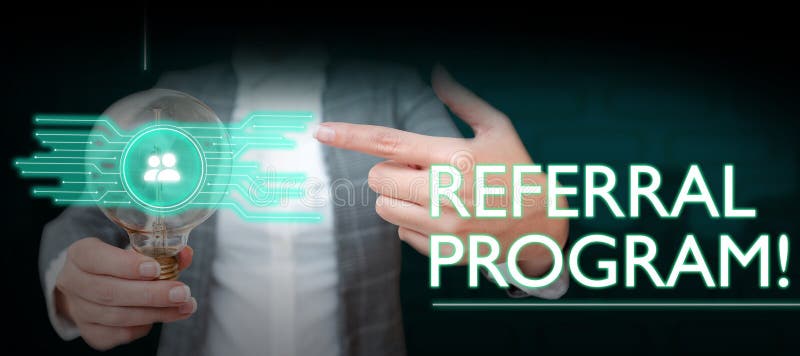 Text Showing Inspiration Referral Program. Word Written on Sending Own ... Text Showing Inspiration Referral Program. Word Written on Sending Own ...