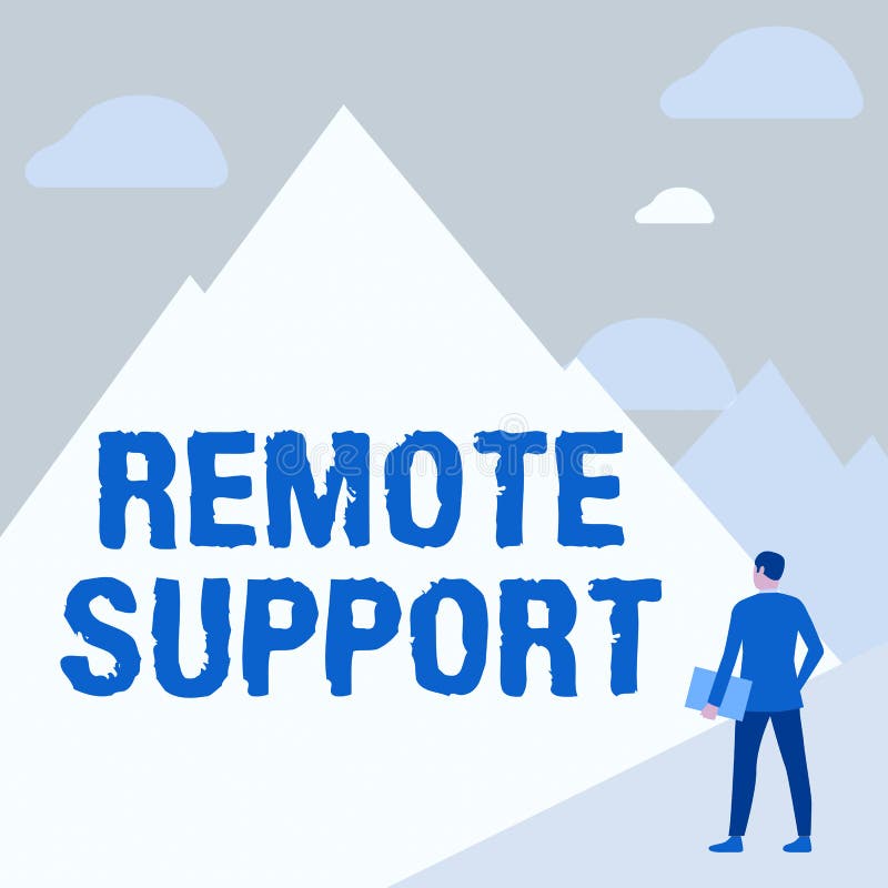 Text Showing Inspiration Remote Support. Business Concept Help Endusers ...