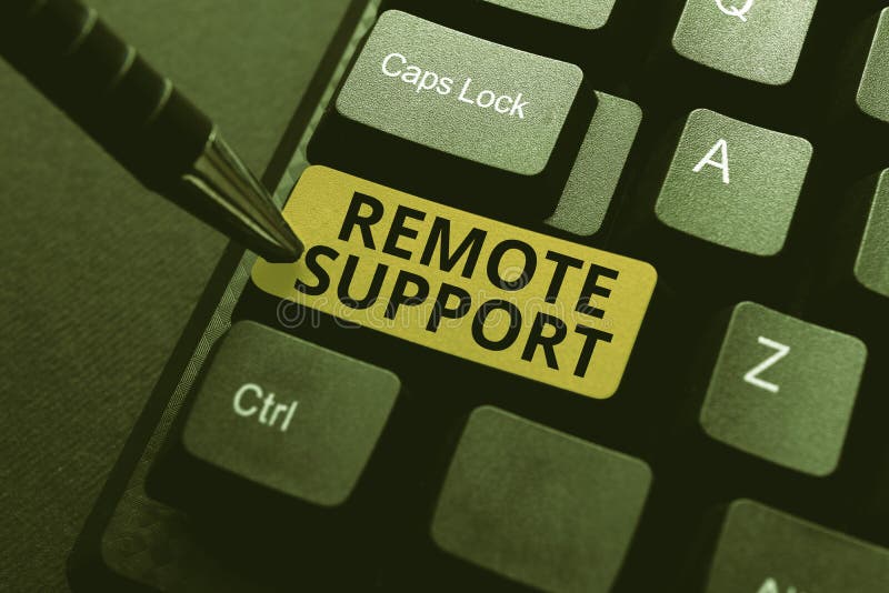 Text Showing Inspiration Remote Support. Internet Concept Help Endusers ...
