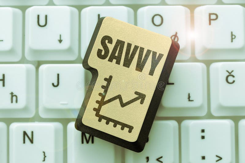 Text Showing Inspiration Savvy. Business Showcase Having Perception ...