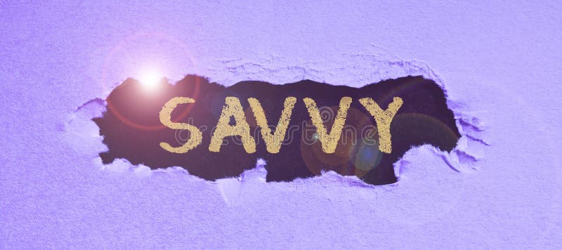 Text Showing Inspiration Savvy. Word Written on Having Perception ...