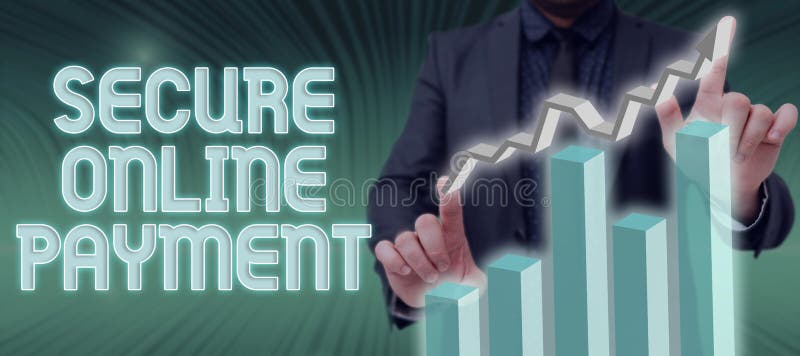 Text Sign Showing Secure Online Payment. Business Overview Safe Digital ... Text Sign Showing Secure Online Payment. Business Overview Safe Digital ...
