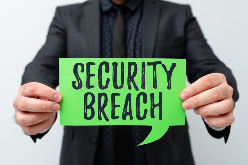 Text Showing Inspiration Security Breach. Internet Concept Any Incident ... Text Showing Inspiration Security Breach. Internet Concept Any Incident ...